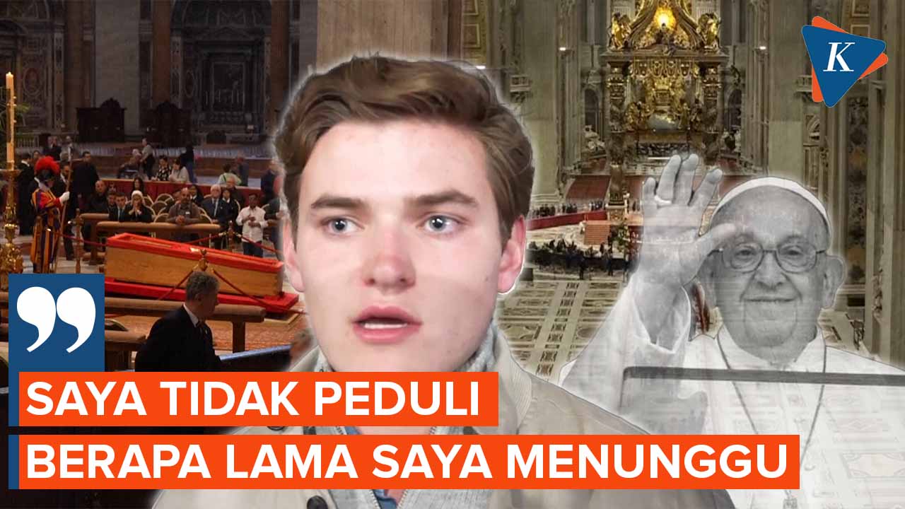 Berjam-jam Antre Penghormatan ke Paus, Umat: Tak Peduli Berapa Lama...