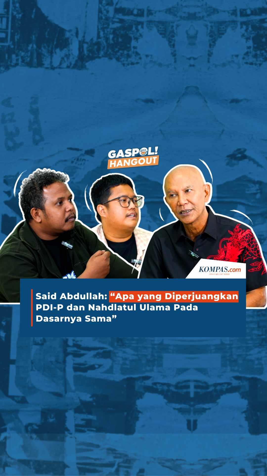 Said Abdullah: PDI-P dan NU Memiliki Tujuan yang Sama