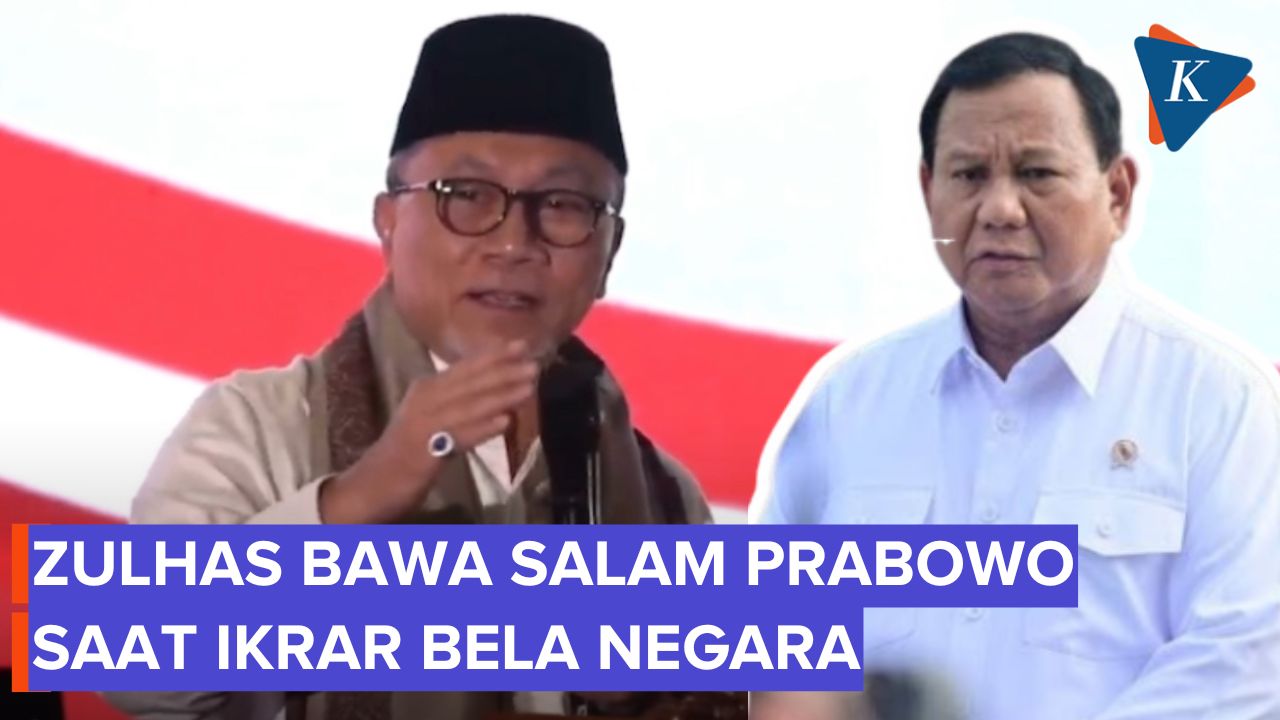 Video: Zulhas Bawa Salam Prabowo dalam Ikrar Bela Negara di Istiqlal