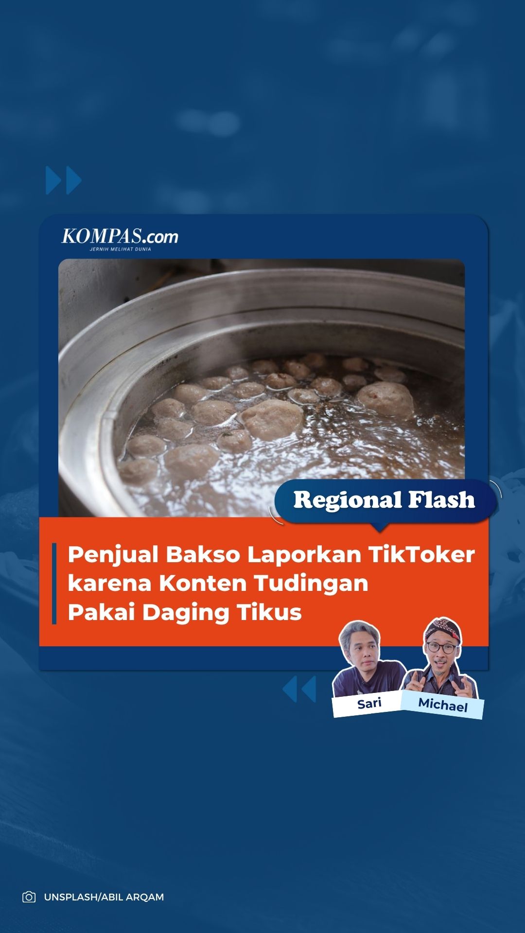 Penjual Bakso Laporkan TikToker karena Konten Tudingan Pakai Daging Tikus