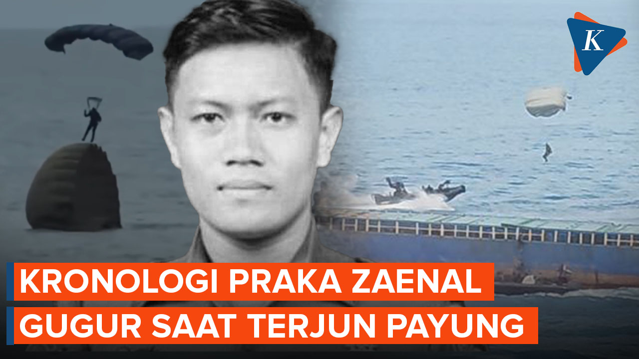Kronologi Gugurnya Praka Marinir Zaenal Saat Terjun Payung Jelang HUT ...