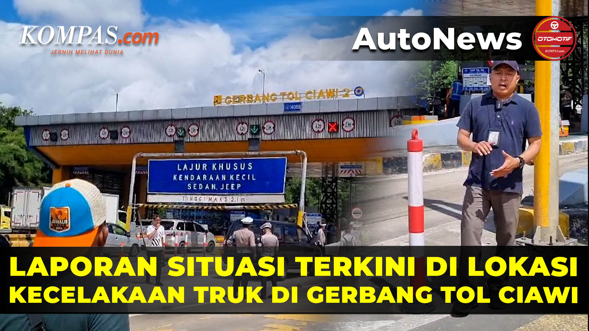 Video: Laporan Langsung Situasi Terkini di Gerbang Tol Ciawi Pasca Kecelakaan Truk Pengangkut Galon