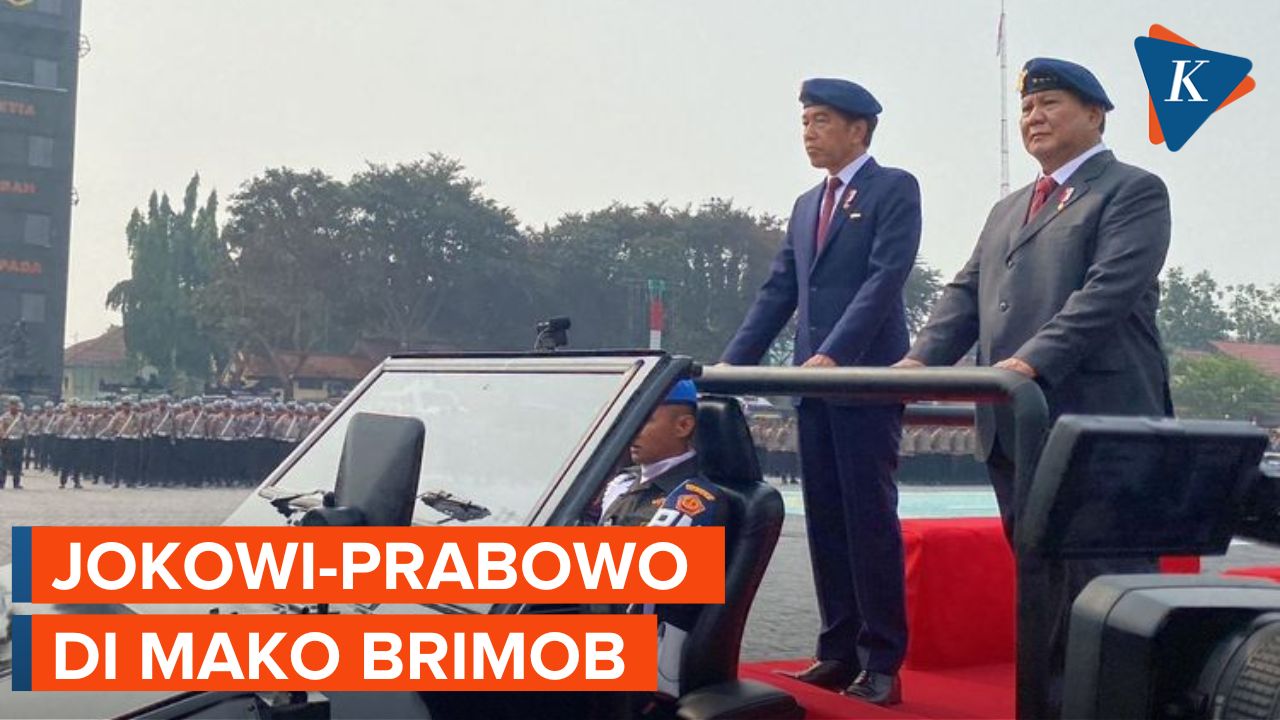 Video: Jokowi dan Prabowo Naik Mobil Maung di Mako Brimob