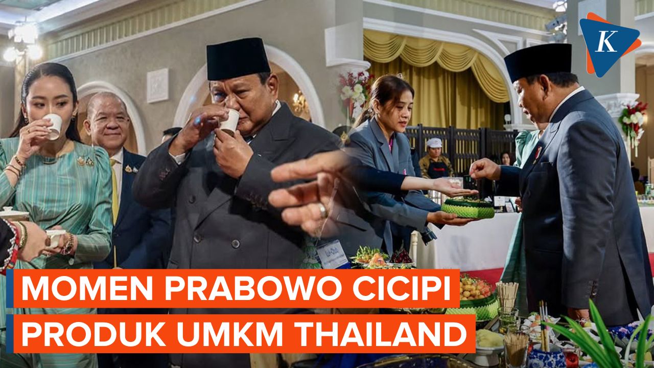 Video: Momen Prabowo Cicipi Makanan dan Minuman Khas Thailand