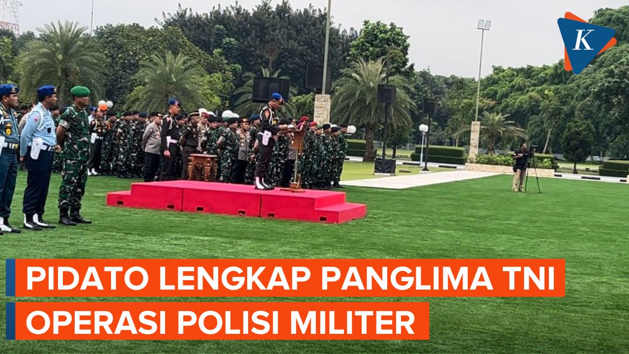 Video: [FULL] Pidato Panglima TNI soal Operasi Polisi Militer