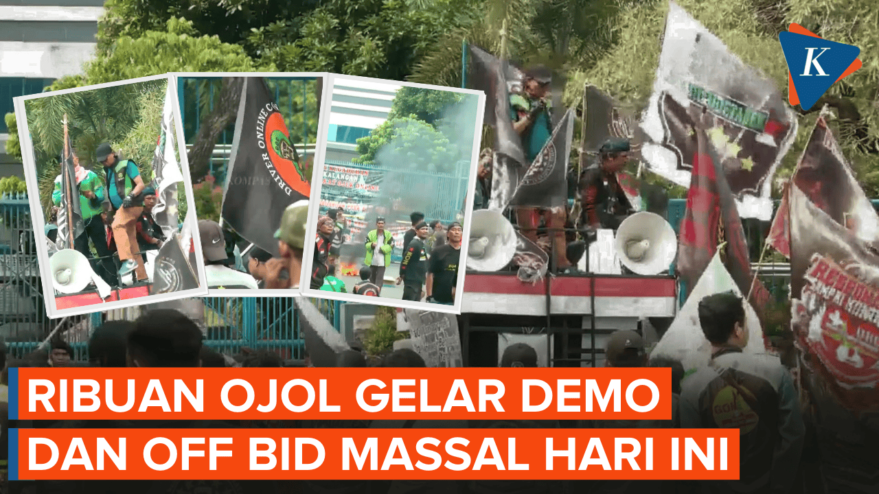 Video: Hari Ini, Ribuan Ojol Demo dan Matikan Aplikasi Serentak