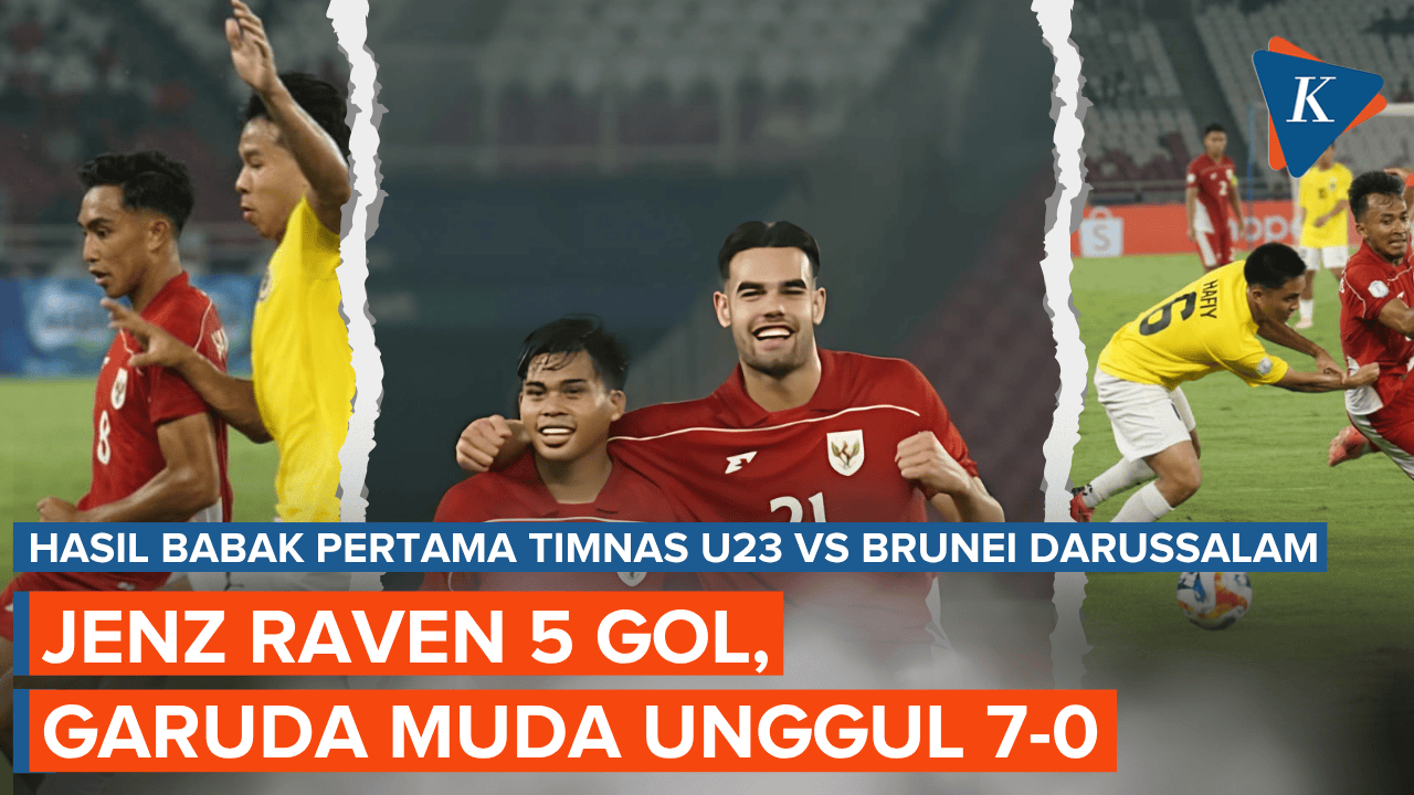 Video: Hasil Babak Pertama Timnas U23 Indonesia Vs Brunei: Garuda Muda Unggul 7-0