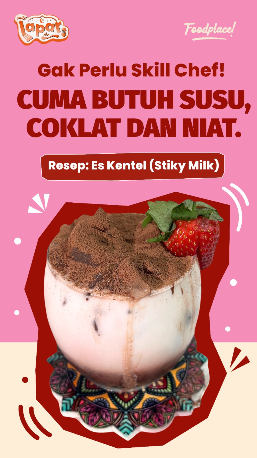 Bikin Es Sticky Milk Gak Butuh Skill Chef, Cuma Butuh Susu, Coklat dan ...
