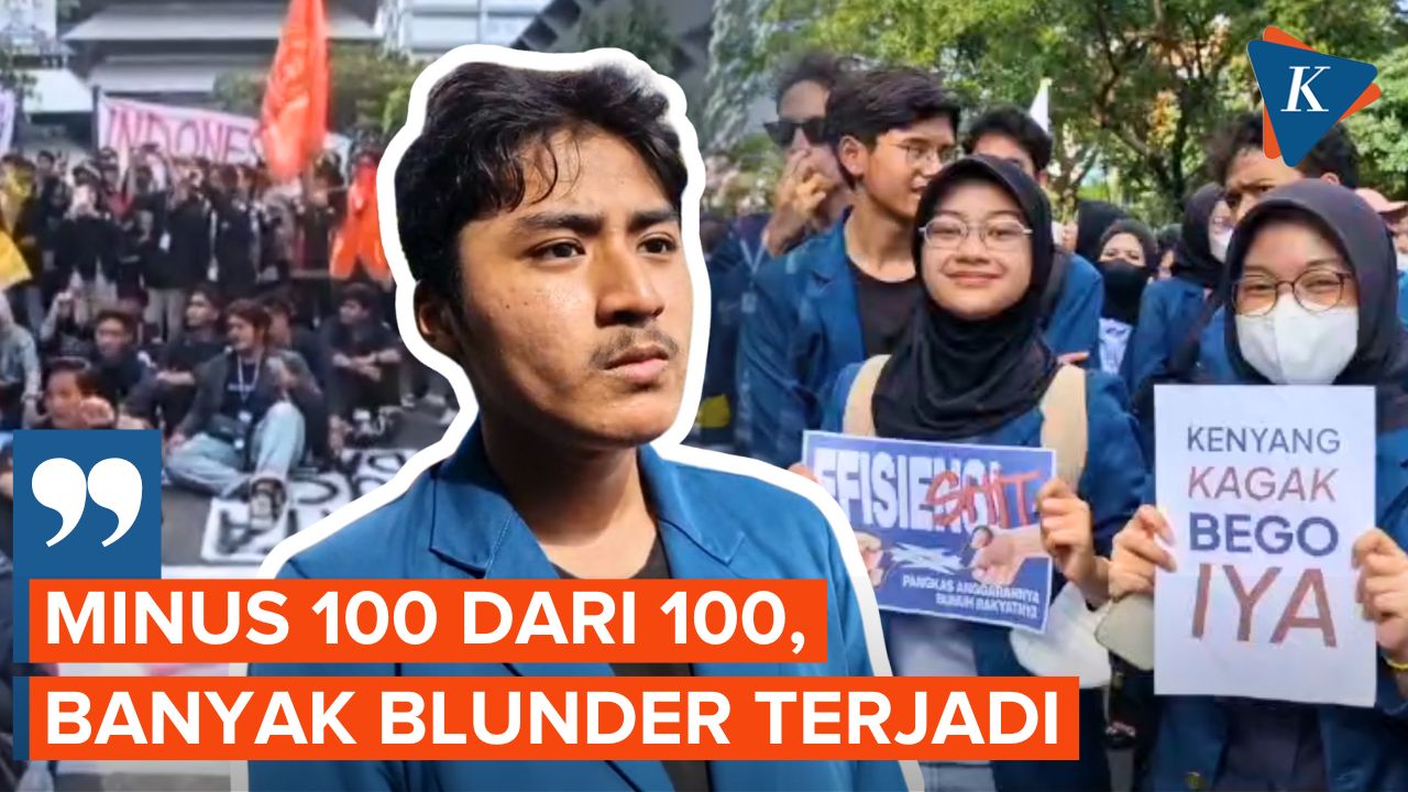 Video: Gelar Demo “Indonesia Gelap”, Mahasiswa Semarang Beri Nilai Prabowo Minus 100