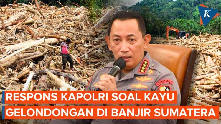 Video: Respons Kapolri soal Banyaknya Kayu Gelondongan yang Terbawa ...