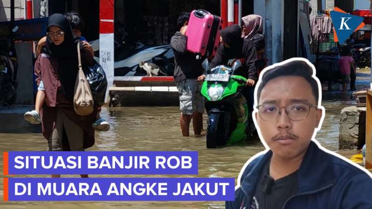 Situasi Terkini Banjir Rob di Muara Angke Jakut