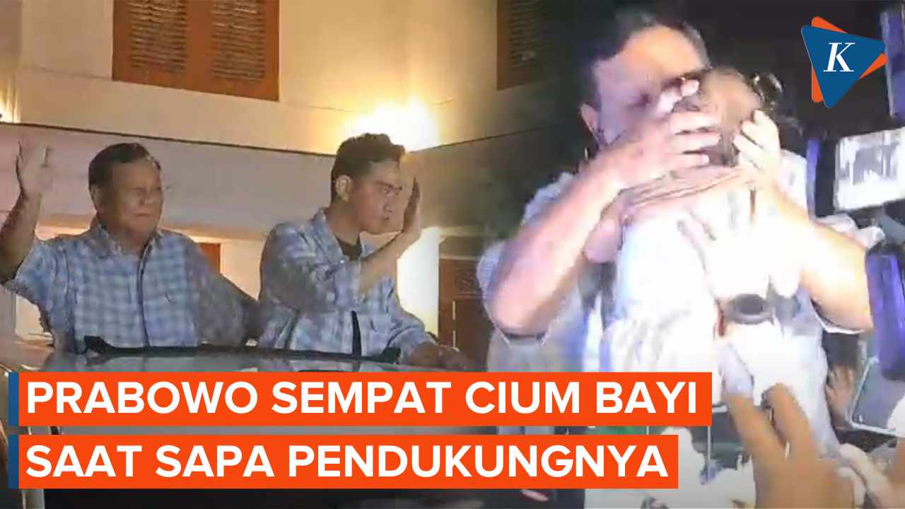 Momen Prabowo-Gibran Berangkat ke Istora, Sapa Pendukung dari Sunroof Mobil
