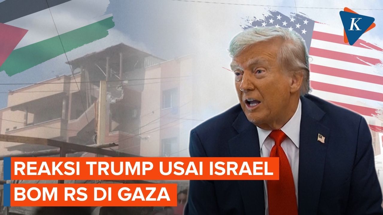Video: Reaksi Trump Setelah Israel Serang Rumah Sakit Nasser di Gaza