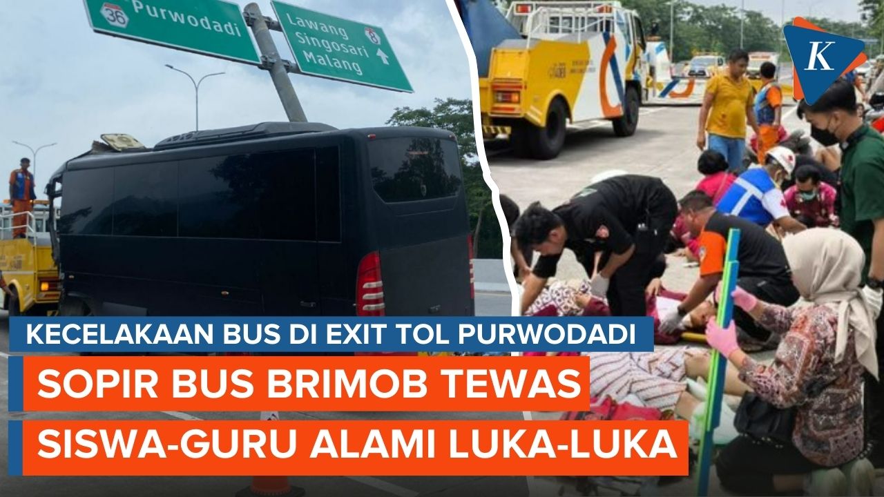 Video: Kondisi Rombongan SMAN 1 Porong yang Kecelakaan Bus di Exit Tol Purwodadi