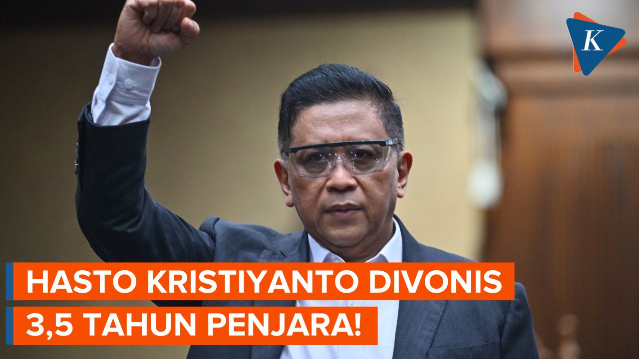 Video: Hasto Kristiyanto Divonis 3,5 Tahun Penjara dalam Kasus Suap ...