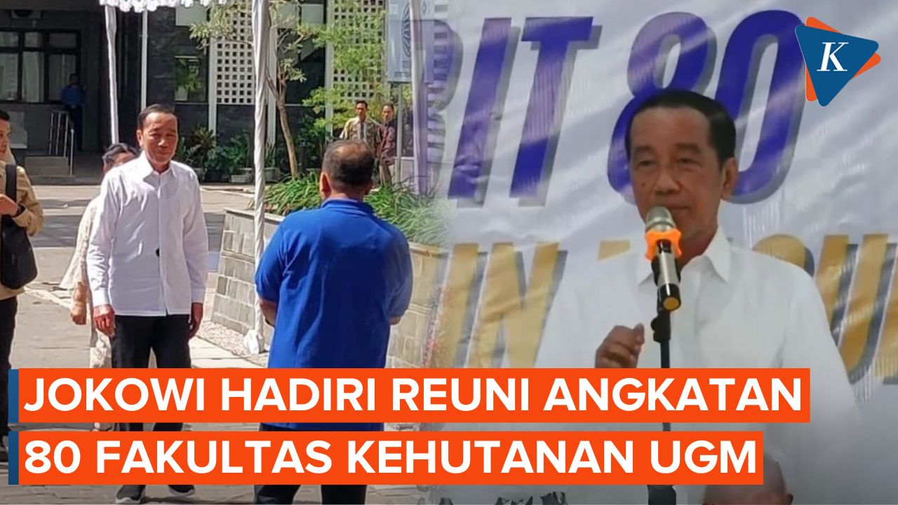 Video: Momen Jokowi Hadiri Reuni Angkatan 80 Fakultas Kehutanan di UGM