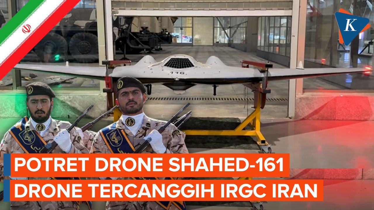 Penampakan Shahed 161, Drone Canggih Iran yang Mirip B2 Bomber AS!