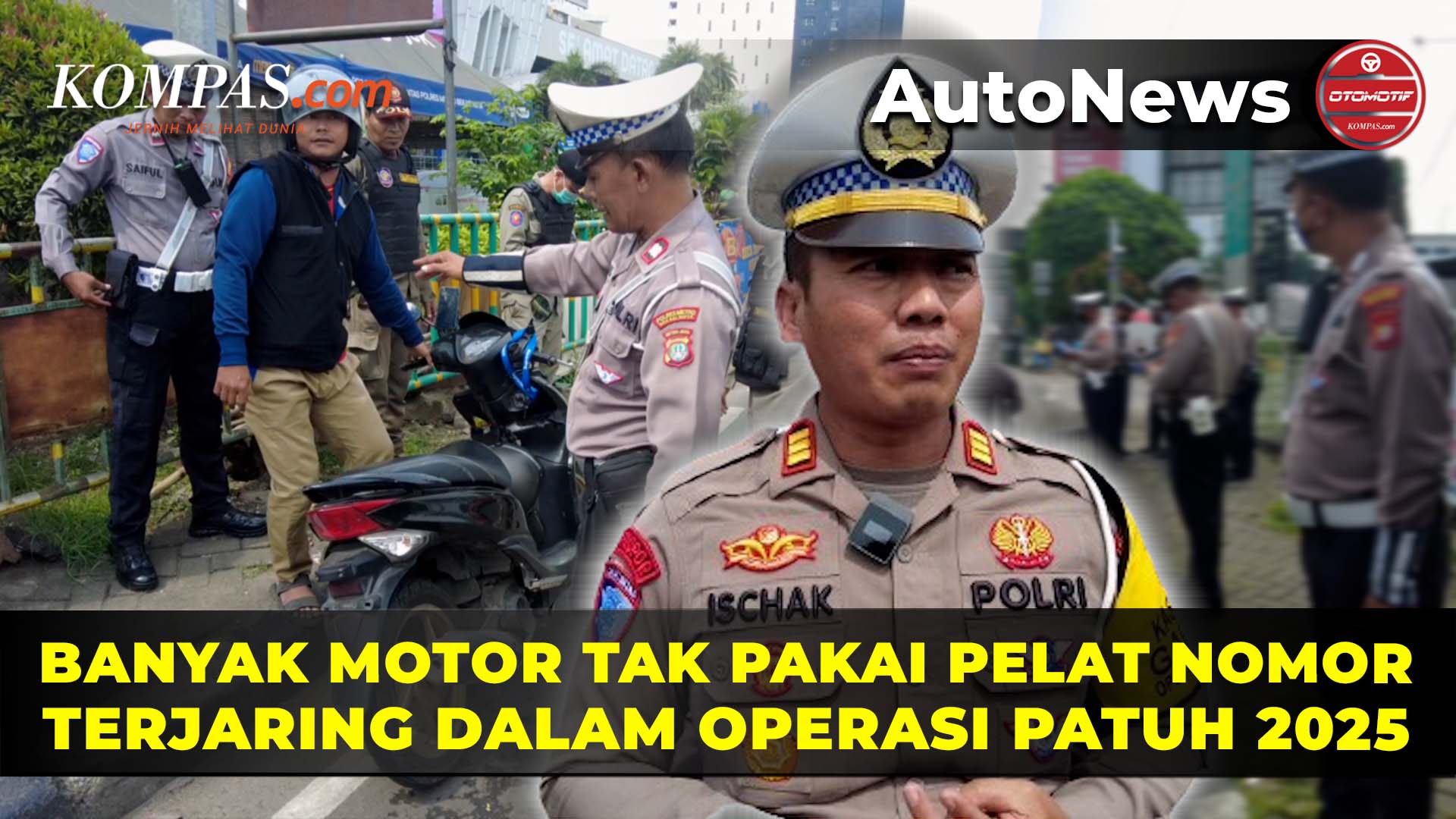 Video: Hari Pertama Operasi Patuh 2025, Banyak Motor Tak Pakai Pelat Nomor