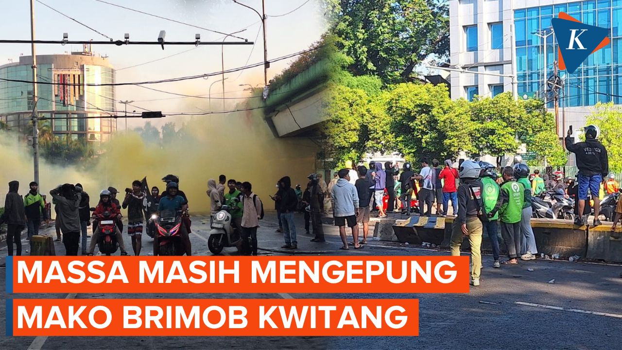 Video: Buntut Rantis Lindas Ojol, Mako Brimob Kwitang Dikepung Massa