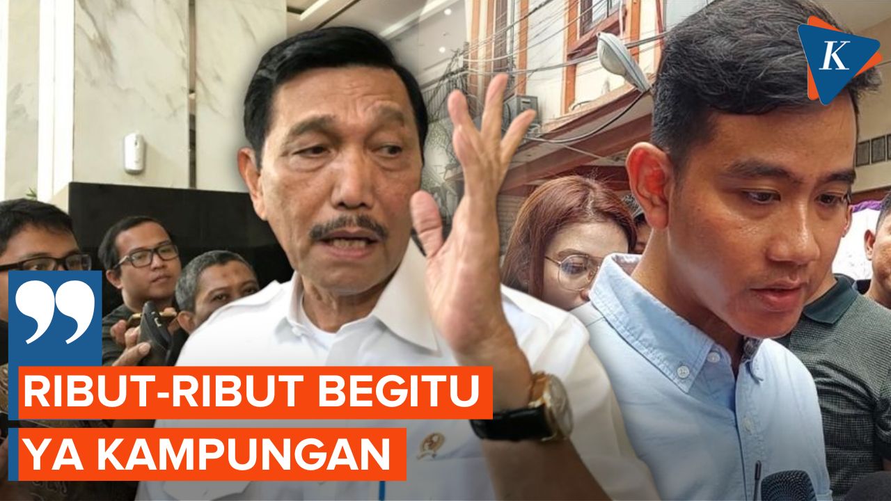 Video: Luhut Sebut Pihak yang Minta Wapres Gibran Dicopot Kampungan