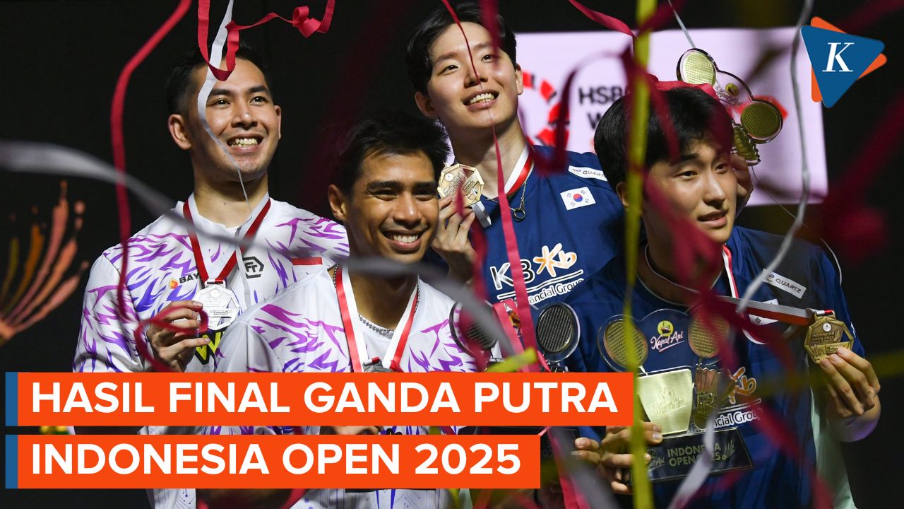Video: Final Indonesia Open 2025, Sabar/Reza Kalah dari Ganda Putra Korsel