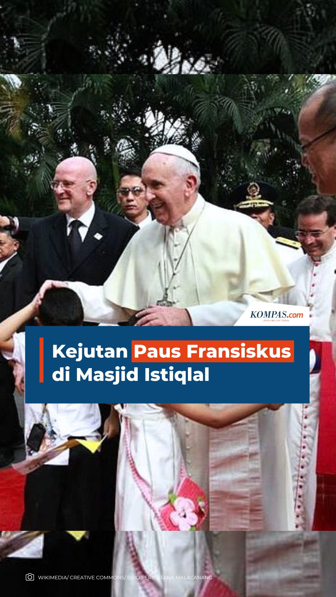 Kejutan Paus Fransiskus di Masjid Istiqlal