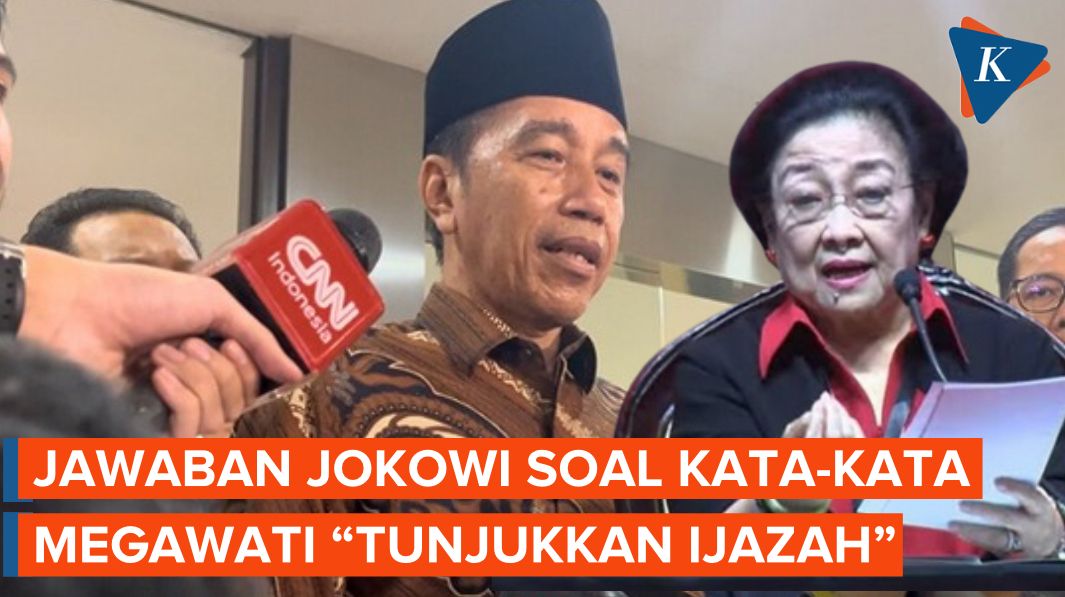 Video: Jawaban Jokowi Saat Ditanya Pernyataan Megawati soal Tunjukkan Ijazah