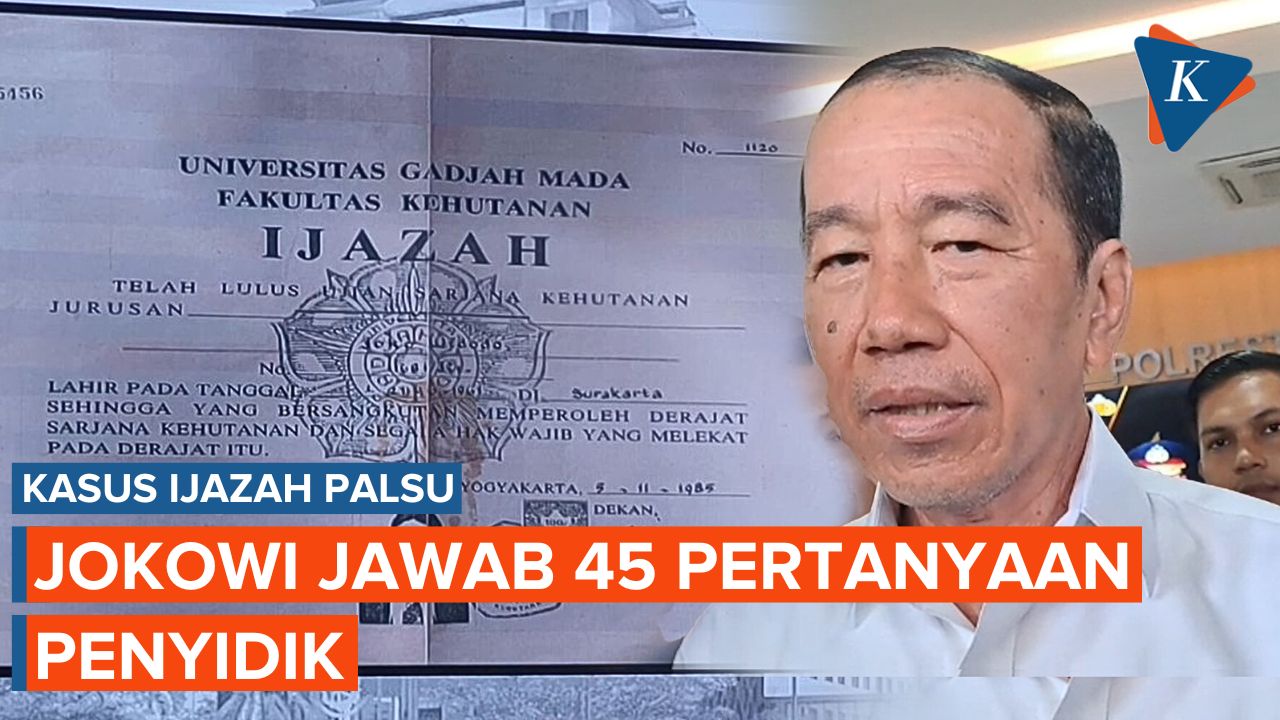 Video: Diperiksa 3 Jam dalam Kasus Ijazah Palsu, Jokowi Dicecar 45 Pertanyaan