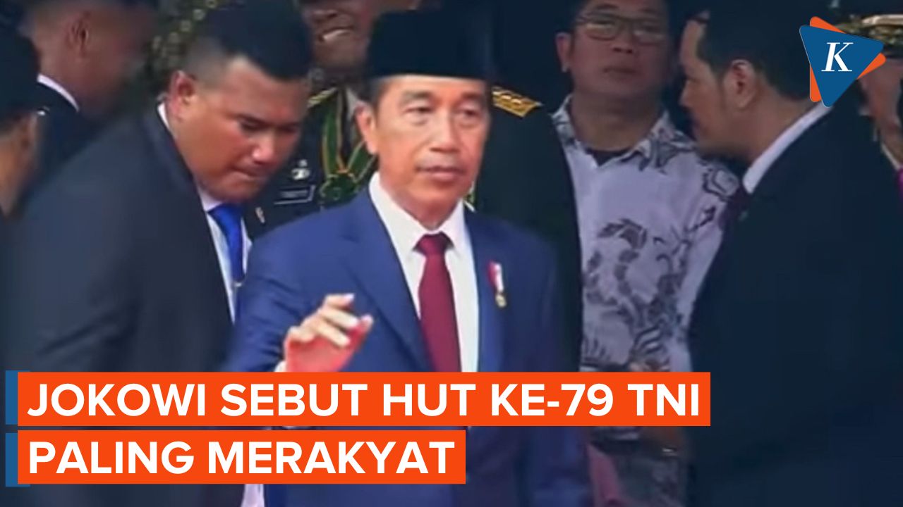 Kata Jokowi soal HUT Ke-79 TNI: Paling Merakyat