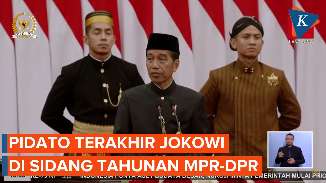 [FULL] Jokowi Sampaikan Pidato Terakhir di Sidang Tahunan MPR-DPR