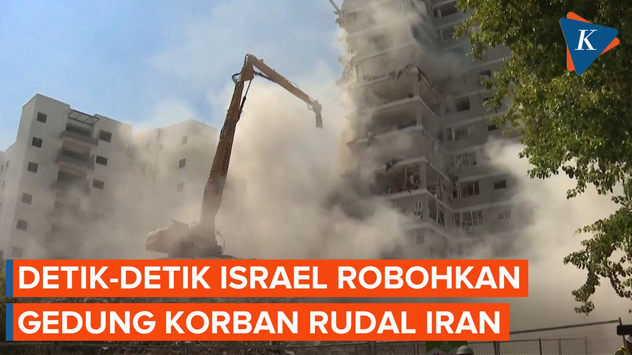 Video: Momen Israel Robohkan Gedung yang Hancur Diserang Rudal Iran