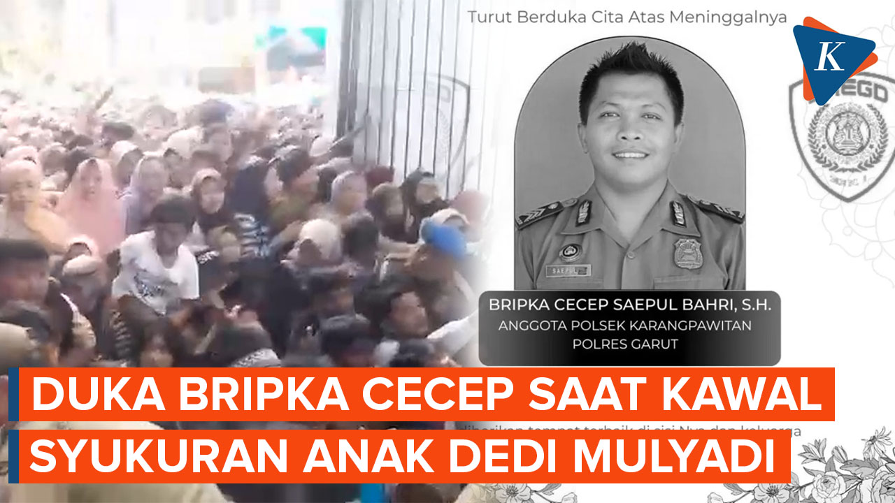 Video: Bripka Cecep Duduk lalu Meninggal Saat Amankan Resepsi Anak Dedi ...