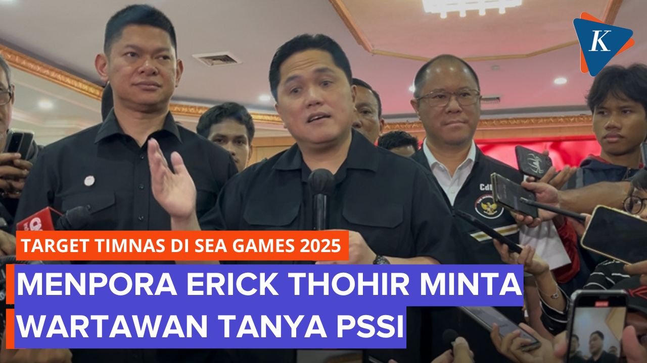 Video: Ditanya Target Timnas di SEA Games, Menpora Erick Thohir: Tanya PSSI