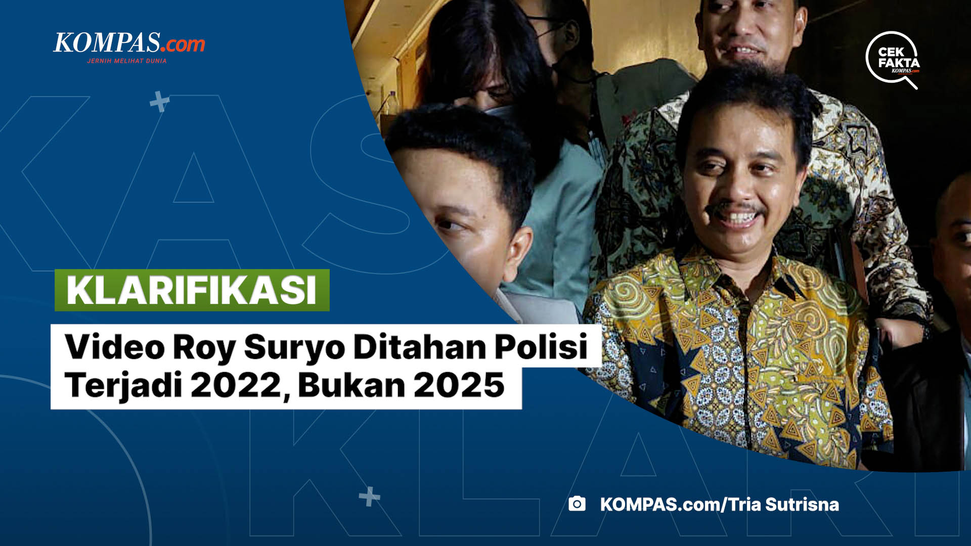 Video: [KLARIFIKASI] Video Roy Surya Ditahan Polisi Terjadi 2022, Bukan 2025
