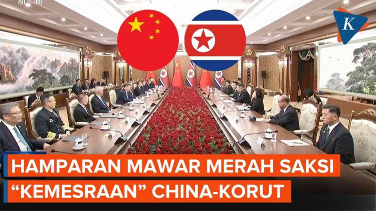 Hamparan Mawar di Antara Xi Jinping dan Kim Jong Un, Simbol "Kemesraan ...
