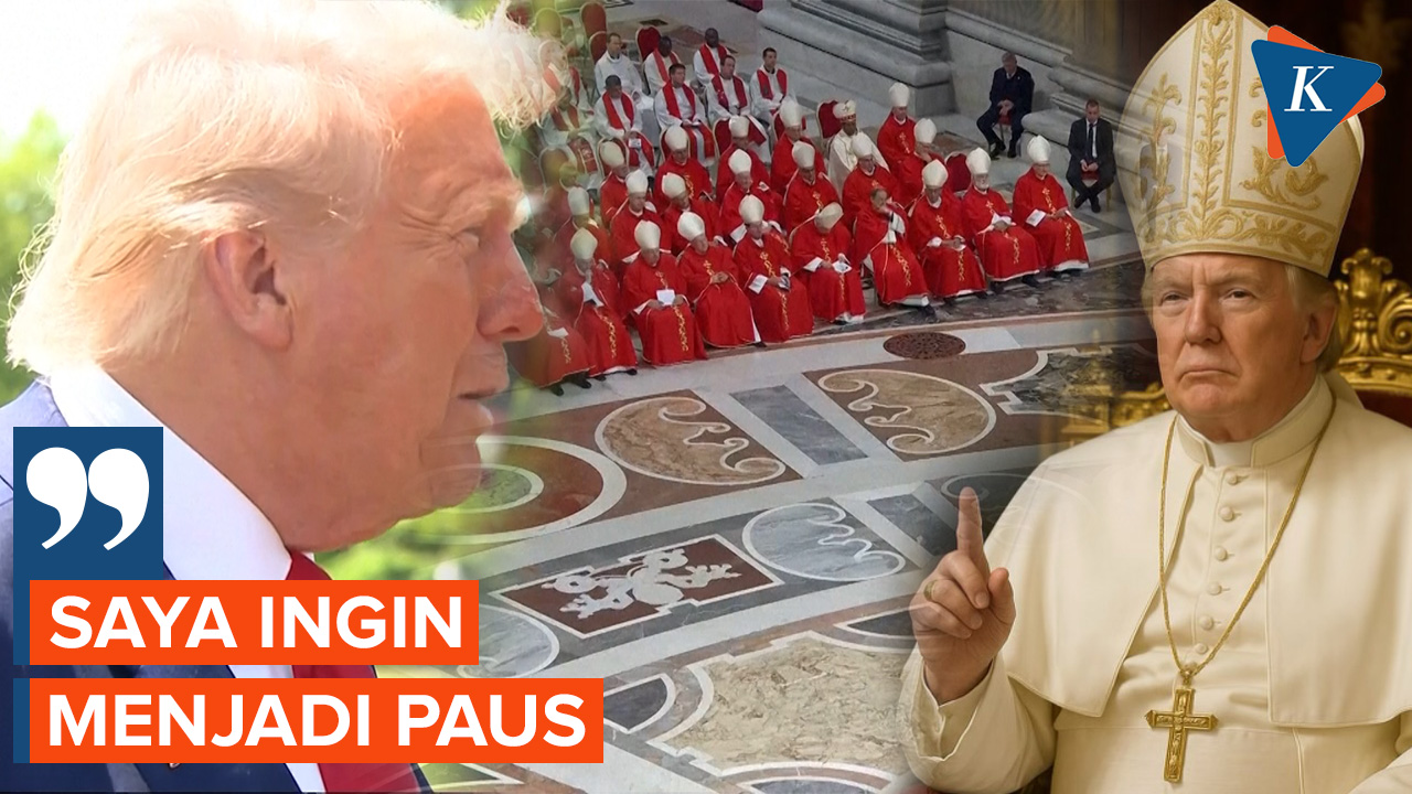 Trump Bercanda Ingin Jadi Pemimpin Gereja Katolik, Unggah Foto Pakai ...