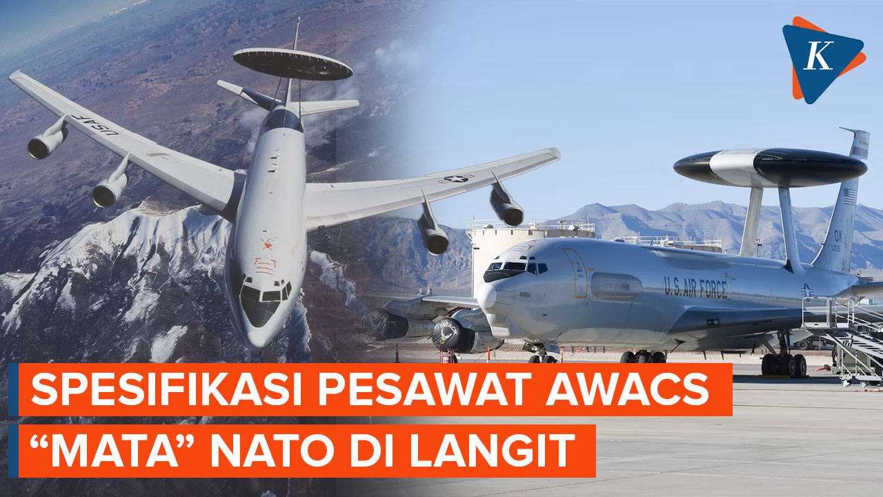 Video: Penampakan Pesawat E3-F AWACS, "Mata" NATO di Udara Tampil dalam Bastille Day