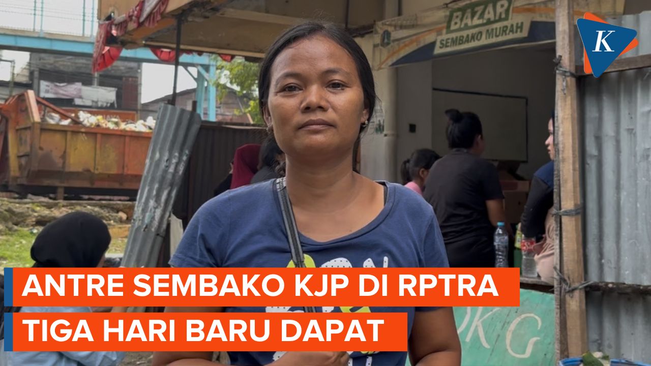 Antre Sembako KJP di RPTRA Dikeluhkan Warga