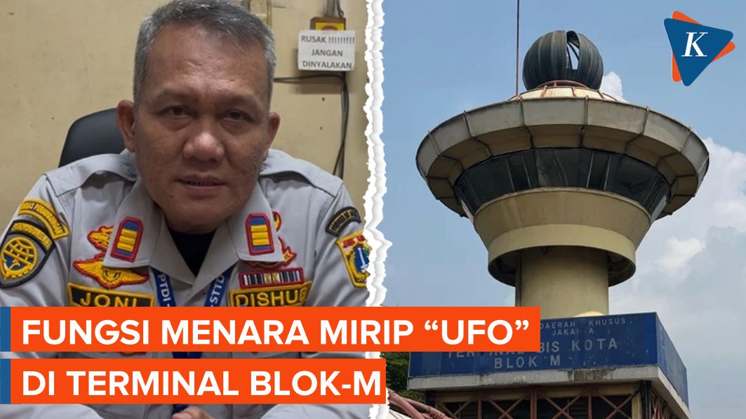 Video: Menara Unik di Terminal Blok M Bukan UFO, Ini Fungsinya