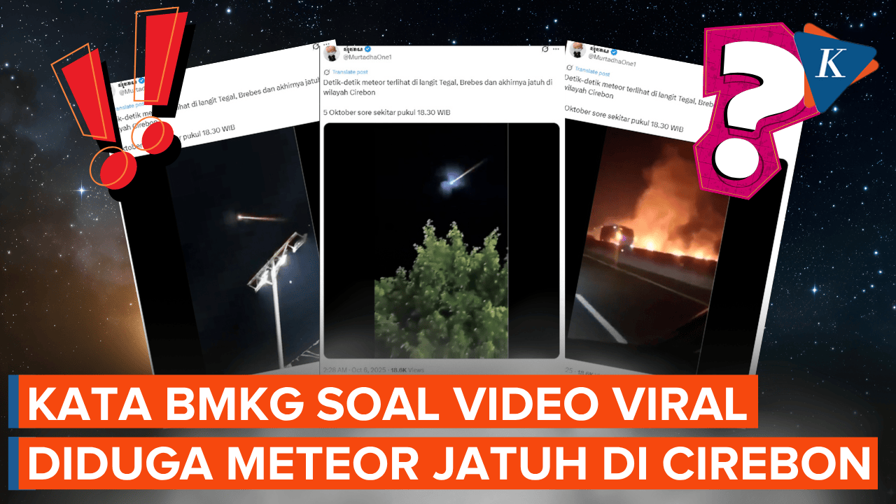 Viral Video Diduga Meteor Jatuh di Cirebon, Ini Kata BMKG