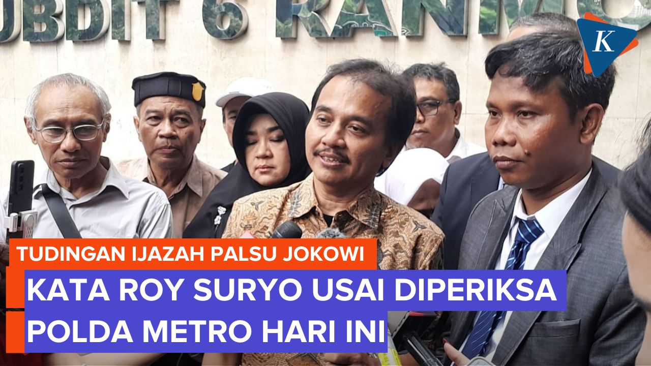 Keterangan Roy Suryo Usai Diperiksa Polisi soal Ijazah Jokowi