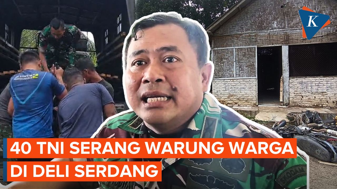 Video: 1 Prajurit Dikeroyok, 40 TNI Ngamuk dan Serang Warung Warga di Deli Serdang