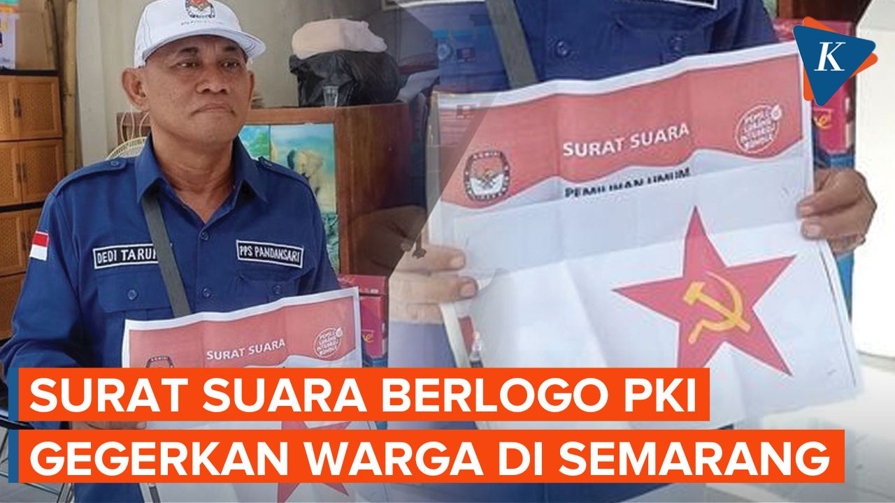 Video: Surat Suara Berlogo PKI Bikin Geger Warga di Semarang