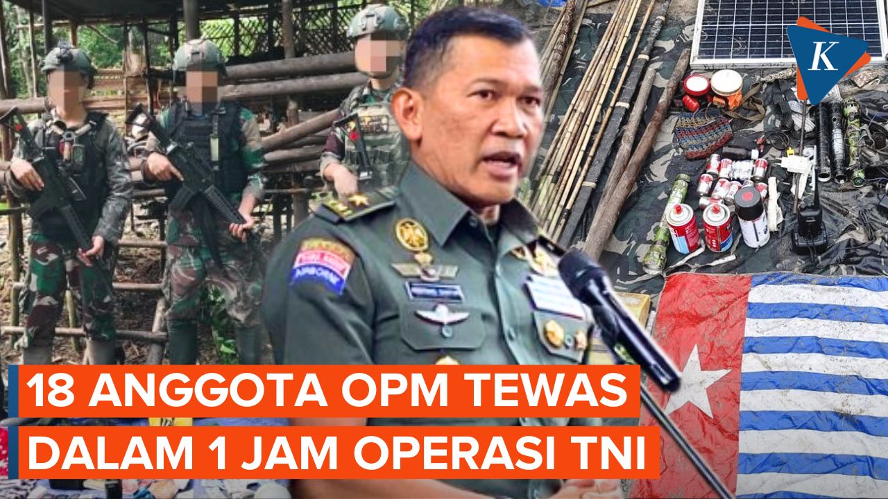 Berlangsung 1 Jam, Operasi TNI di Sugapa Papua Tewaskan 18 OPM!