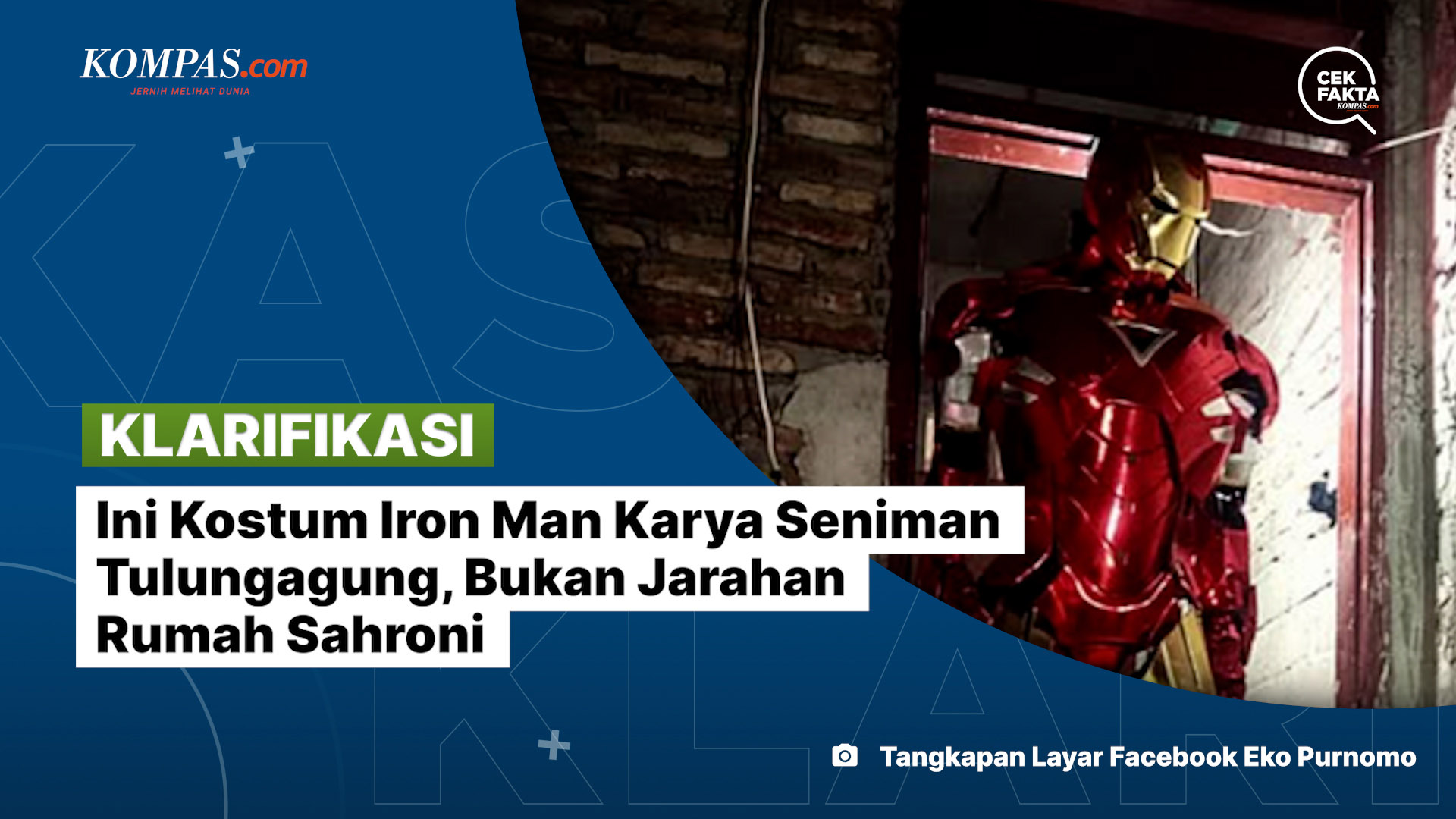 Video: [KLARIFIKASI] Ini Kostum Iron Man Karya Seniman Tulungagung, Bukan Jarahan Rumah Sahroni