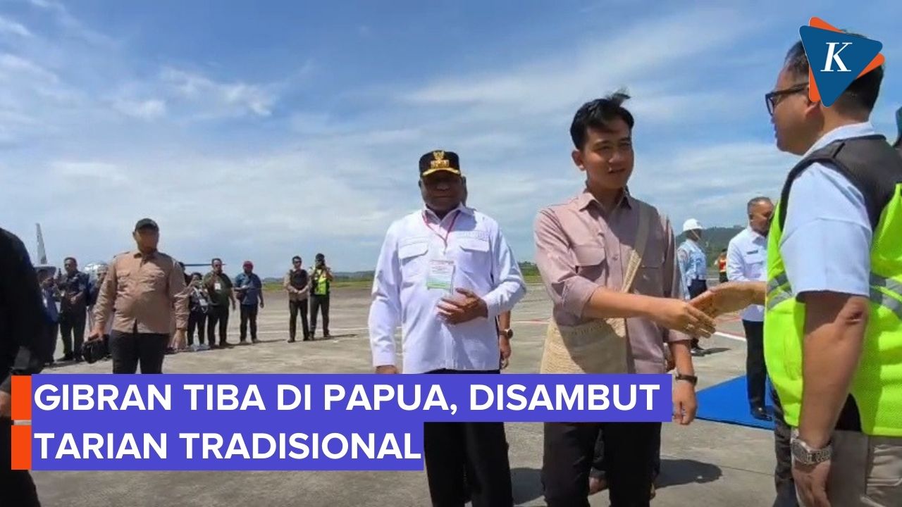 Kunjungan Kerja ke Papua, Gibran Disambut Tarian Tradisional