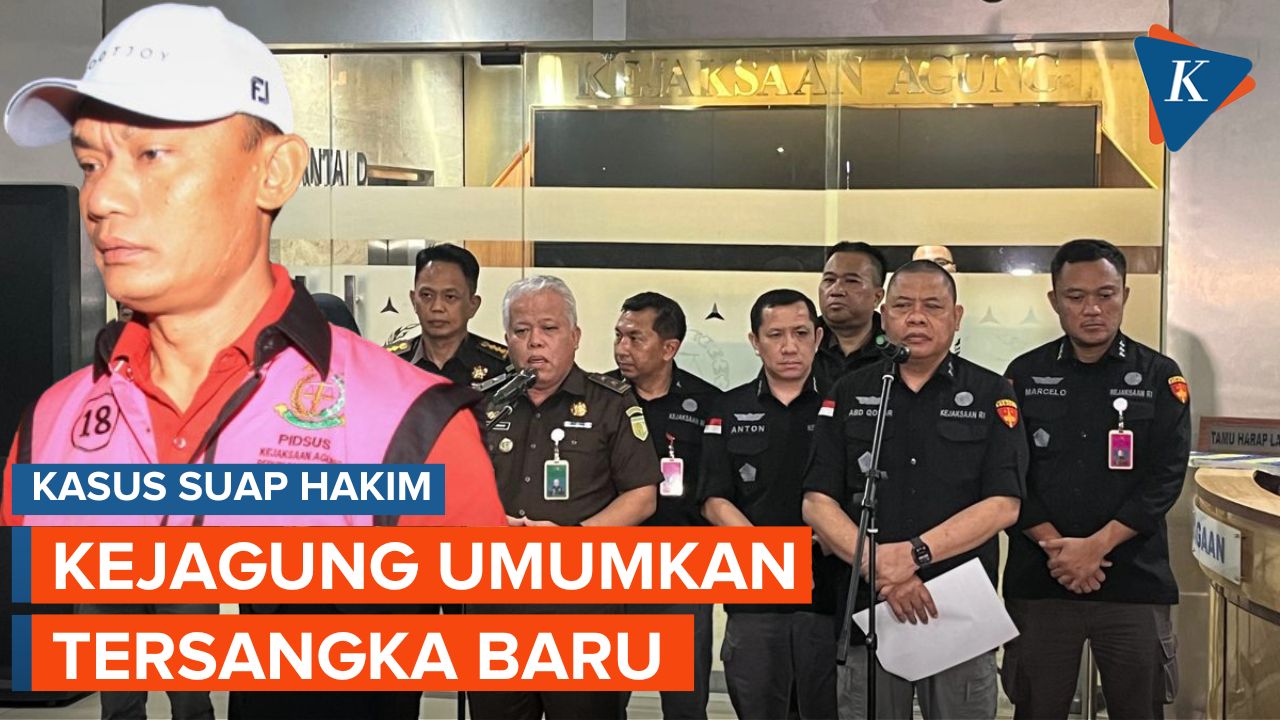 Video: [FULL] Kejagung Umumkan Tersangka Baru dan Kronologi Suap Hakim