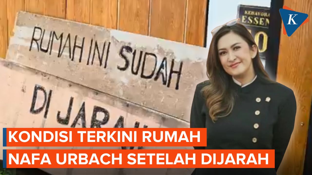 Kondisi Terkini Rumah Nafa Urbach, Ada Tulisan "Rumah Ini Sudah Dijarah"