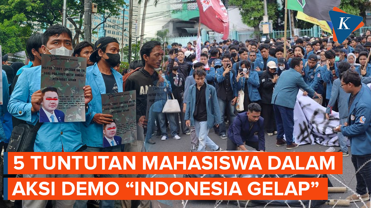 Video: 5 Tuntutan Demo Indonesia Gelap yang Diserukan Ratusan Mahasiswa