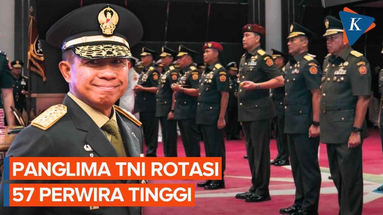 Video: Panglima TNI Rotasi 57 Jenderal, dari Pangdam hingga Kepala Staf ...